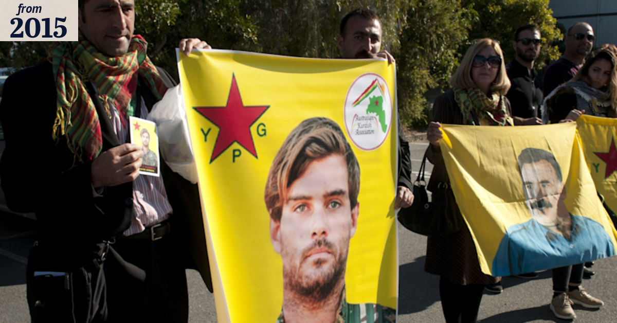 Anti-Islamic State fighter Reece Harding remembered at funeral