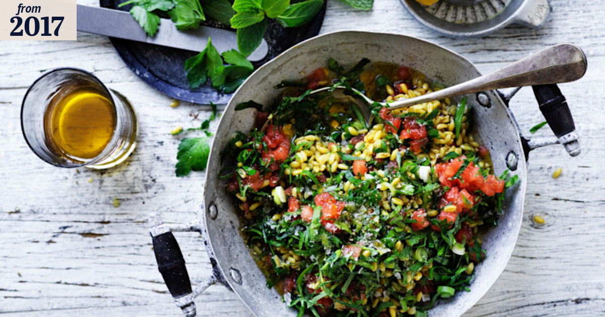 Neil Perry's farro salad, and fried whiting with beer batter