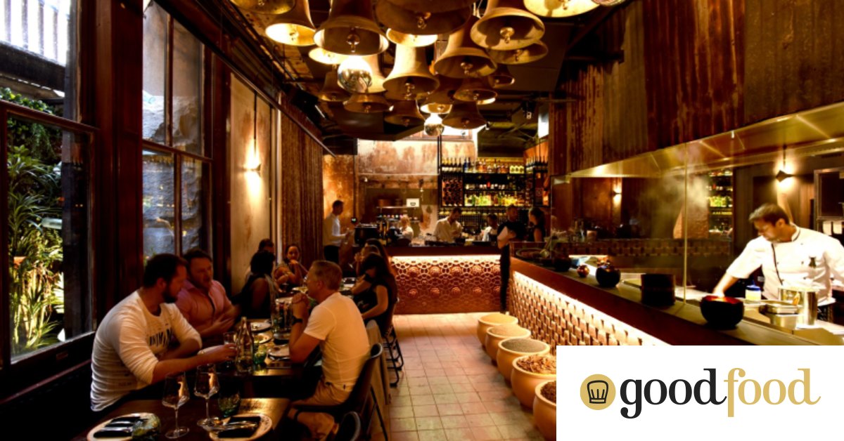 English chef James Wallis on the pans at INDU