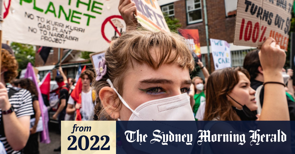 Students protest climate change