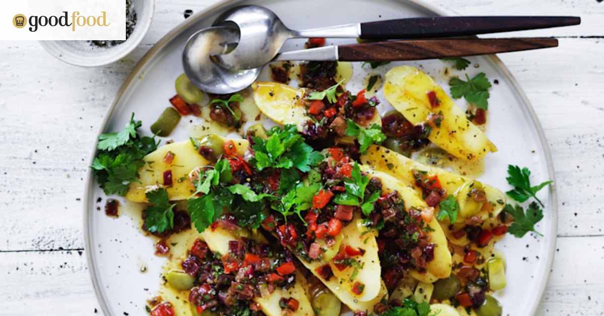 Marinated kipfler potato salad recipe