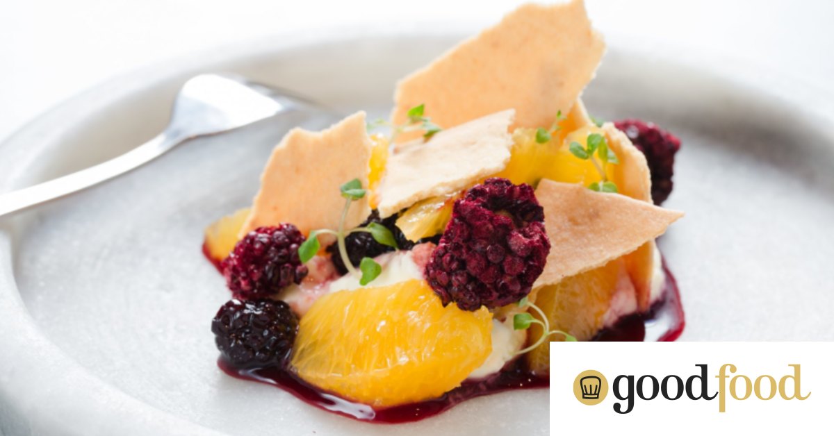 Reynold Poernomo's cheesecake mousse recipe with blackberry compote and ...