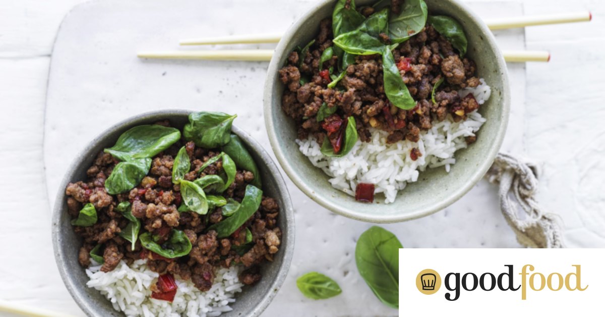 Beef with chilli and basil
