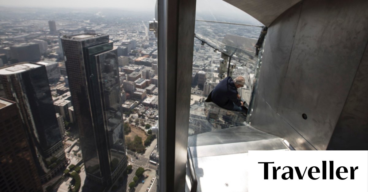 The Skyslide: Los Angeles' thrilling new slide through a skyscraper