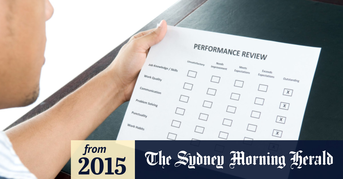 Performance review rated as unsatisfactory