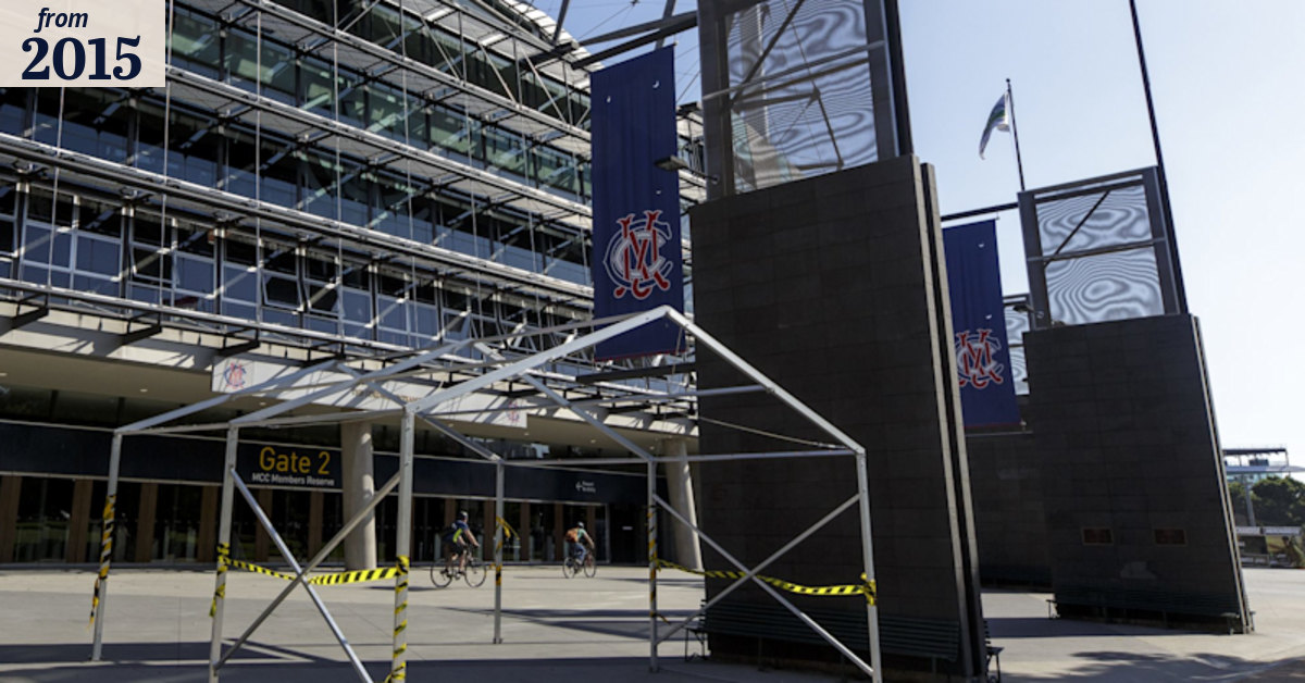 MCG security fence stems from 'ugly' reality of terrorism