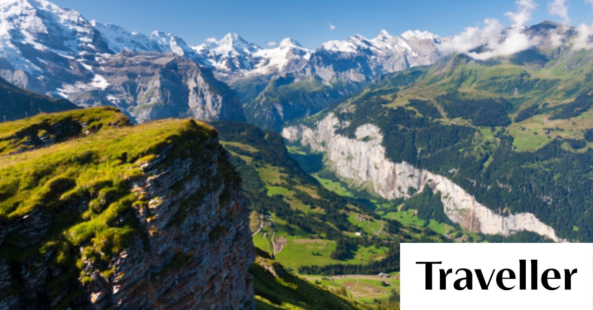Lauterbrunnen, Switzerland: BASE jumping at the valley of waterfalls
