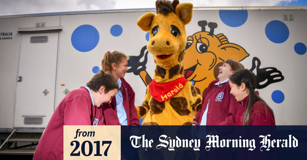 Healthy Harold, the adorable funding-saving mascot!