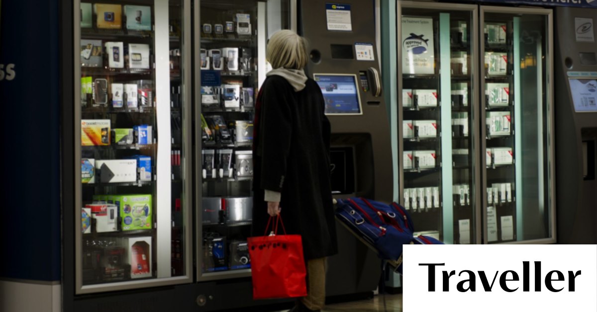 Airport vending machines now offer much more than just drinks and snacks