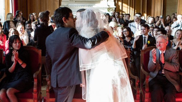 Charlie Hebdo survivor Simon Fieschi marries Australian girlfriend ...