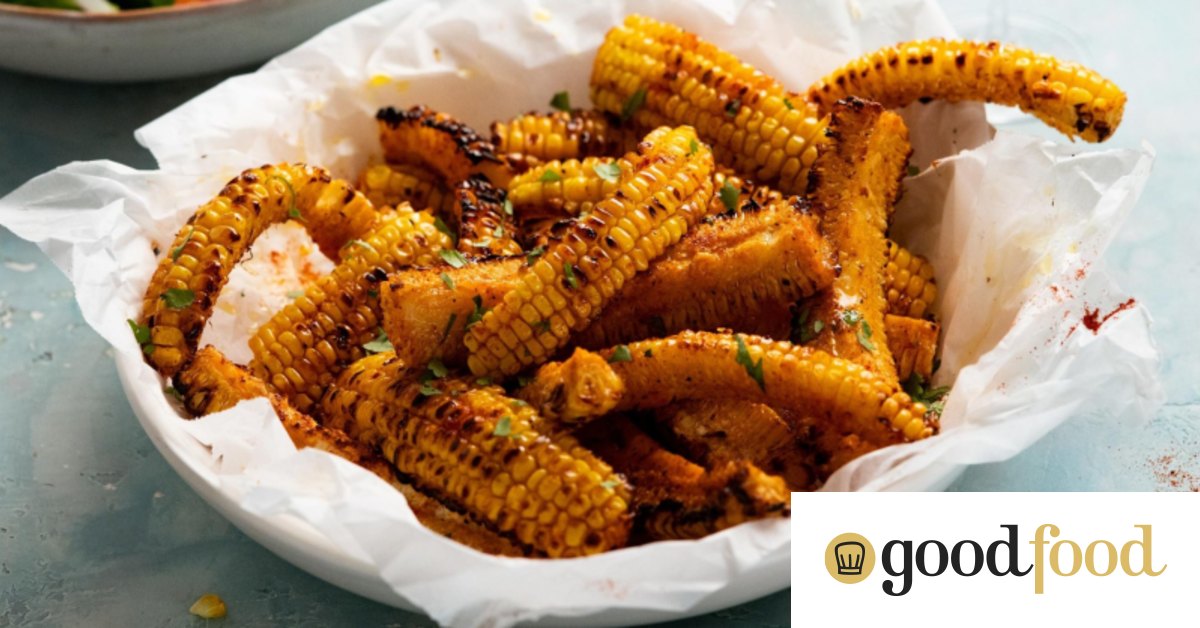 RecipeTin Eats x Good Food: Corn ribs with garlic butter