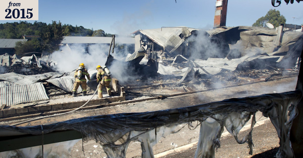 Suspicious fire destroys part of Daylesford high school