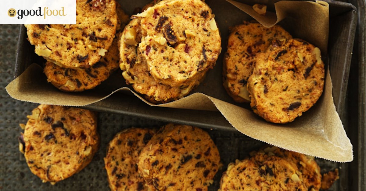 Fig, rosemary and chorizo shortbread