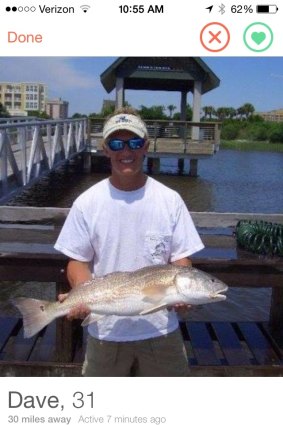 If you see a man posing with a fish on Tinder, this is why
