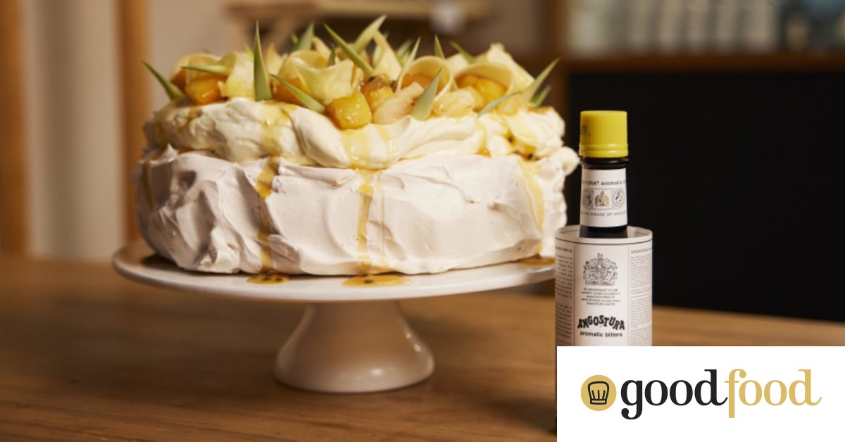 Andy Bowdy's pavlova with Angostura aromatic bitters, fassionola and ...