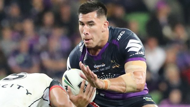 Melbourne Storm star Nelson Asofa-Solomona raising eyebrows when it counts