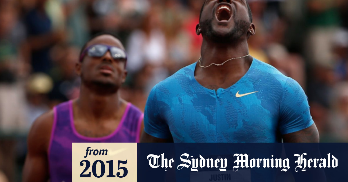 Justin Gatlin wins 200m in record time