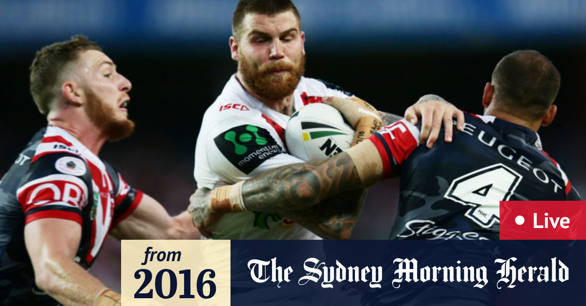 NRL live scores: Sydney Roosters v St George Illawarra Dragons