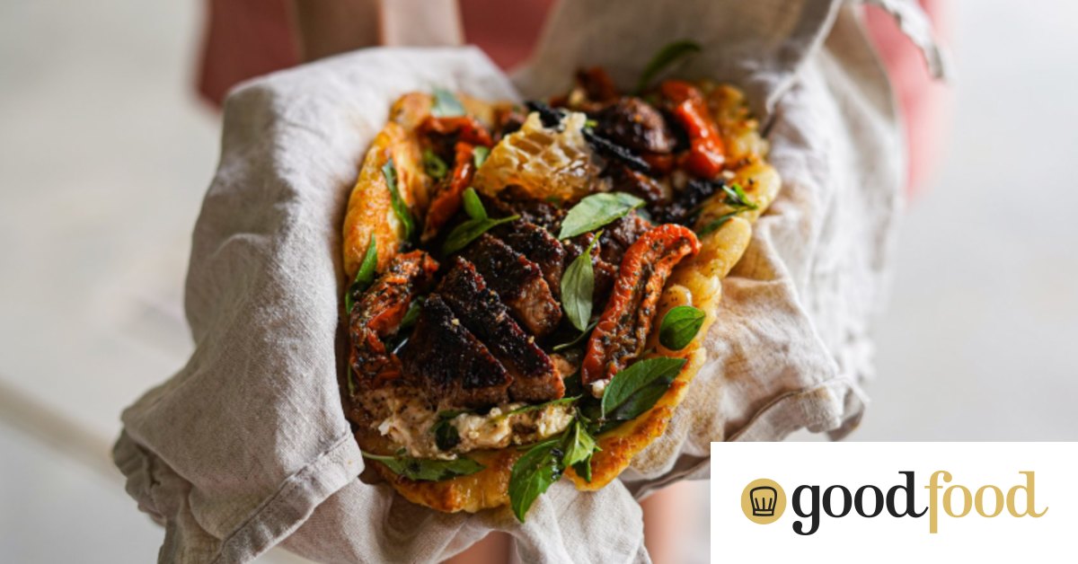 Four fully loaded flatbreads (plus a basic base recipe)