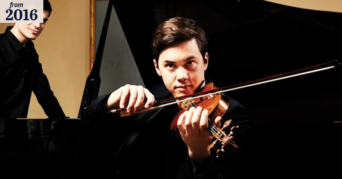 Young American musicians Benjamin Beilman & Andrew Tyson in recital at ...
