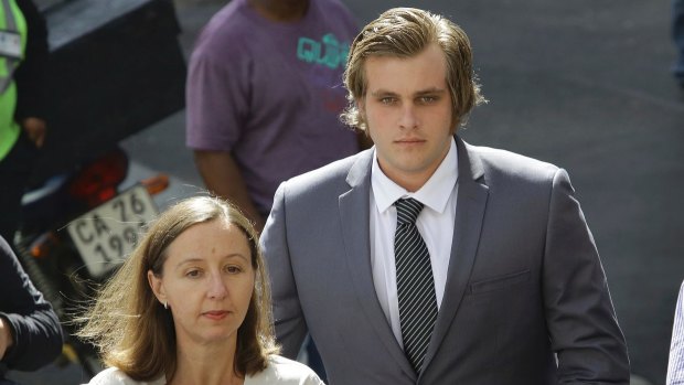 Axe-murder accused former Perth student taken to crime scene