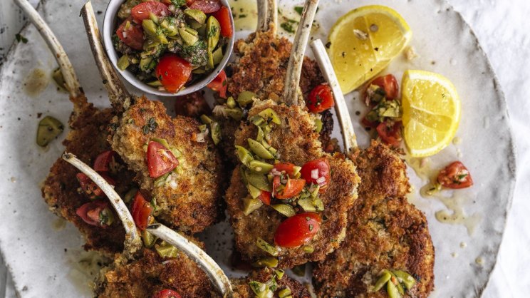 how to cook crumbed lamb cutlets in oven