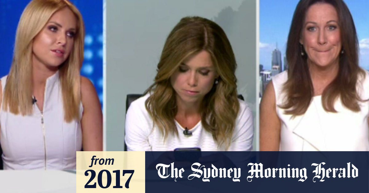 Nine News presenters Amber Sherlock, Julie Snook in awkward off-air ...