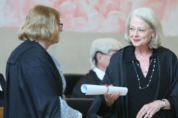 Qld Chief Justice Catherine Holmes sworn in with judges' approval