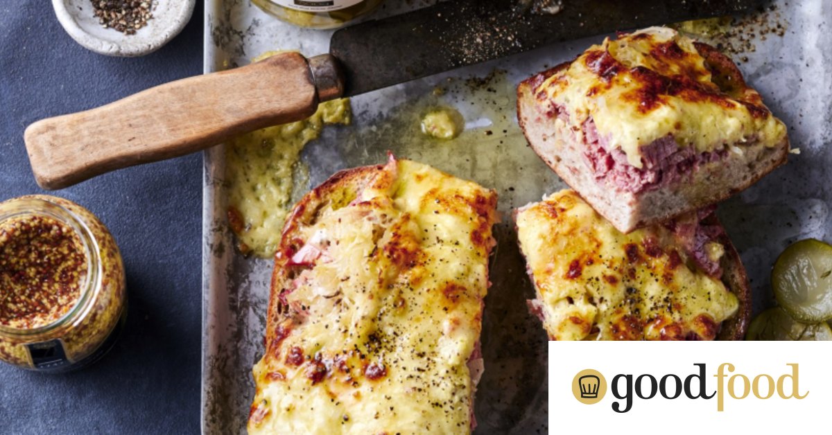 Reuben-style cheese melt