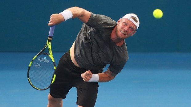 Sam Groth saving big serves for match day ahead of Canberra Challenger