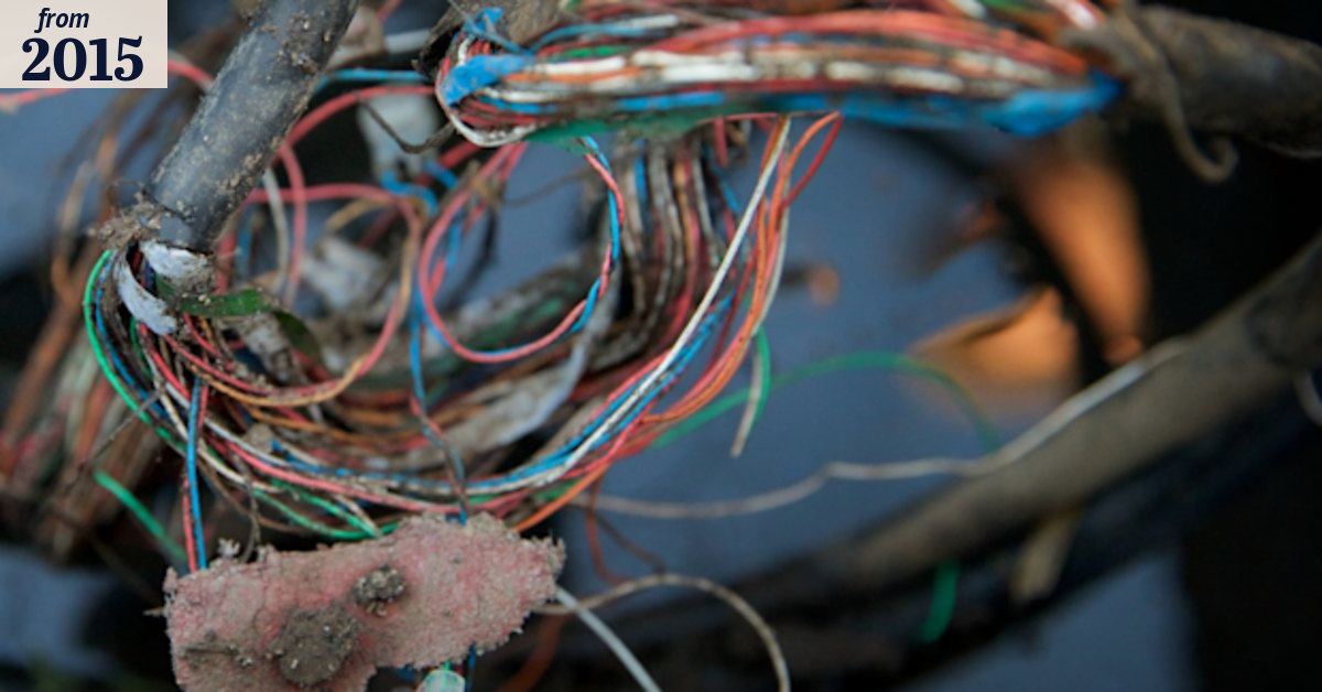 These are the muddy and broken copper phone lines NBN Co is buying from ...