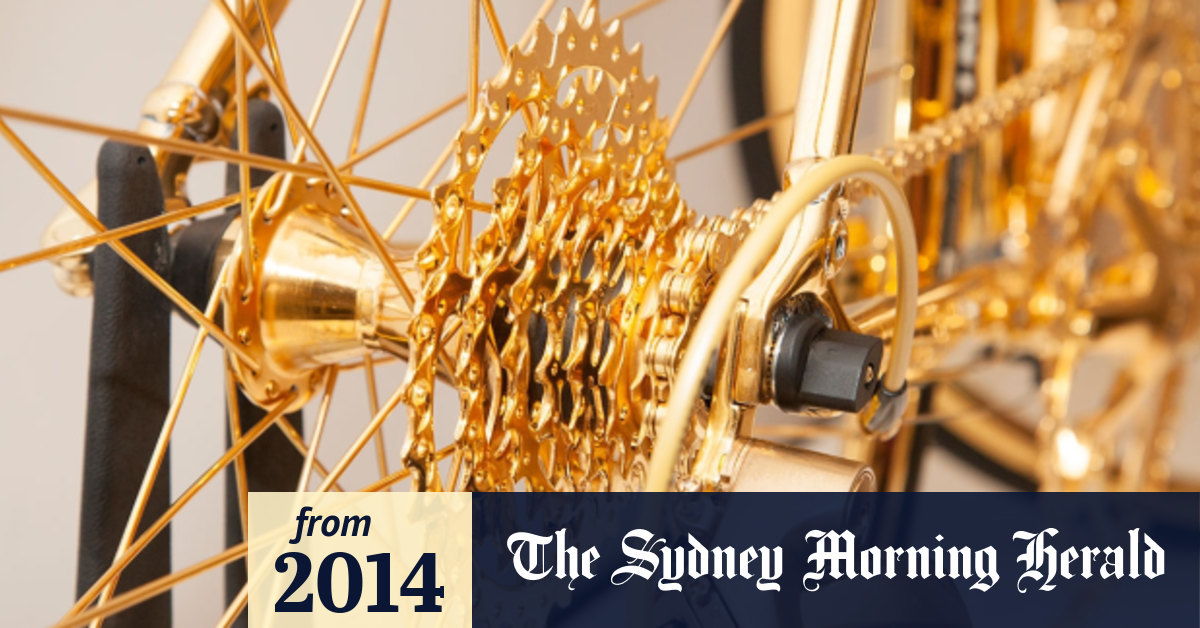 The 24-carat gold-plated road bike