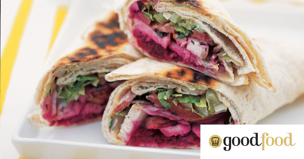 Lebanese wrap with chargrilled chicken