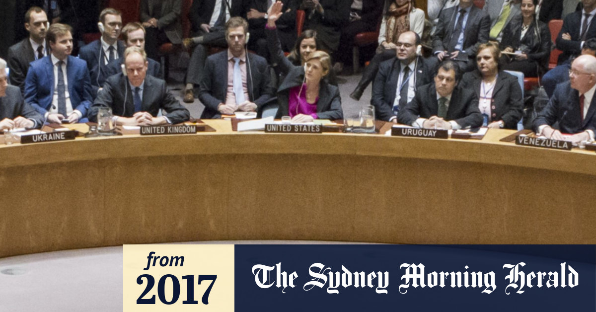 Two-state outcome damaged by United Nations Security Council Resolution ...