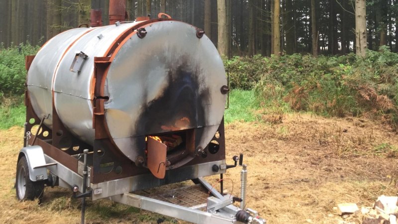 Braidwood forester Peter Marshall manufactures portable biochar burners
