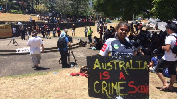 Hundreds protest against Aboriginal deaths in custody during G20