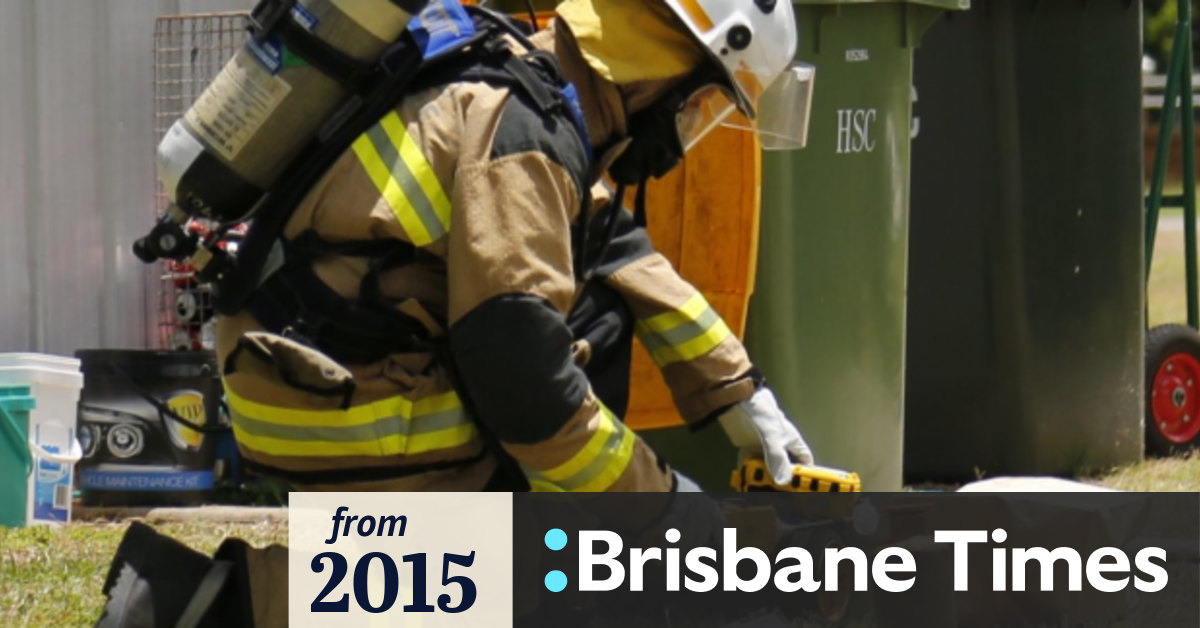 Toxic canister lands on Queensland beach