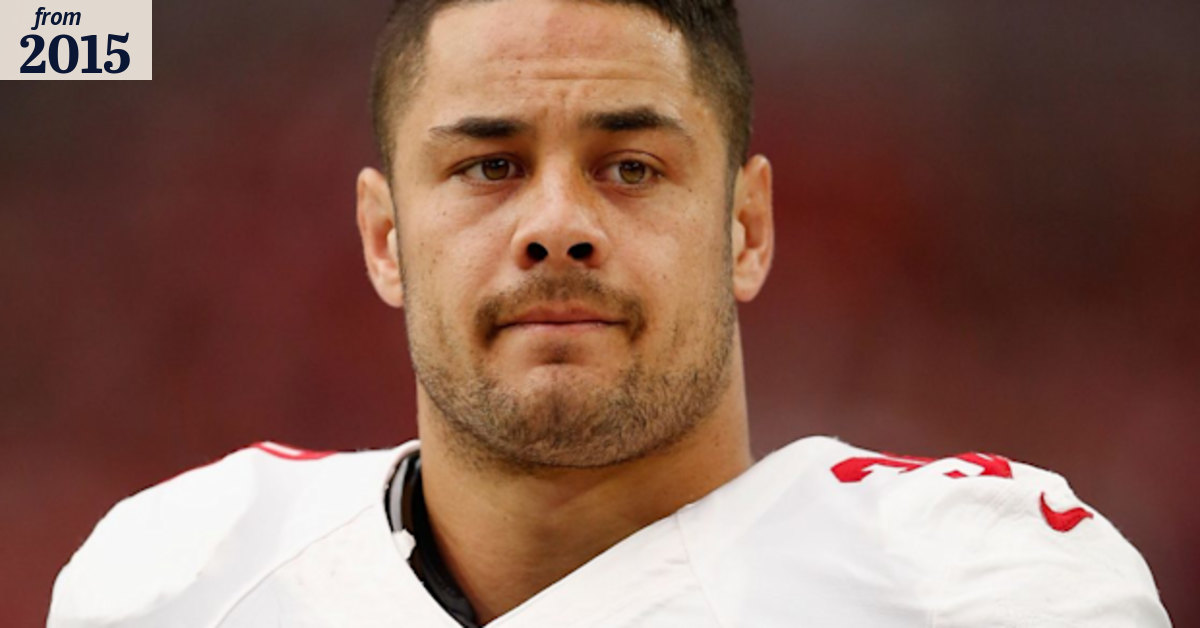 Jarryd Hayne NFL achievement compared to Roger Bannister's four-minute mile