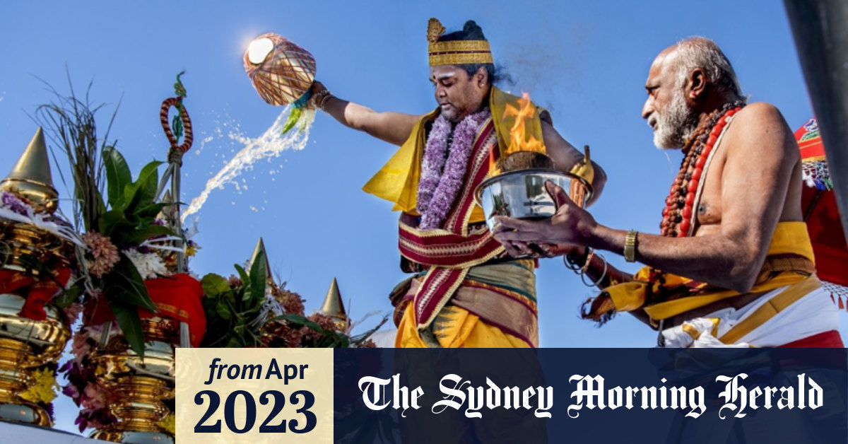 Maha Kumbhabhishekam ceremony at Sri Venkateswara Temple, Helensburgh