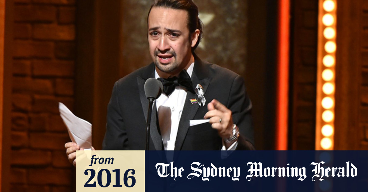 Tony Awards 2016: Hamilton's Lin-Manuel Miranda delivers emotional ...