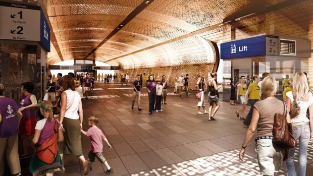 Perth Stadium train station: sneak peek at design
