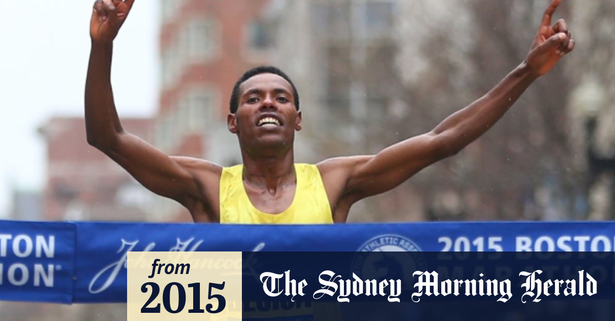 Lelisa Desisa wins second Boston Marathon crown