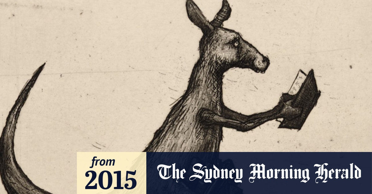Geoffrey Ricardo's kangaroo etching wins Australian Bookplate Design Award