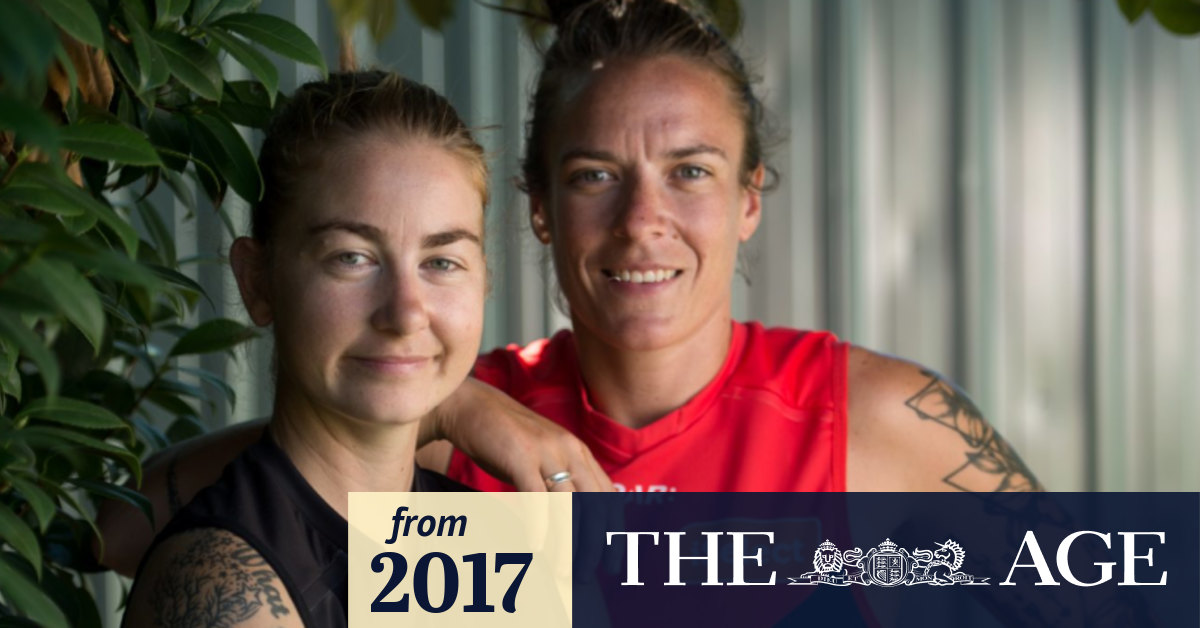 First openly gay AFL player couple: "We're proud, and proud of each other"