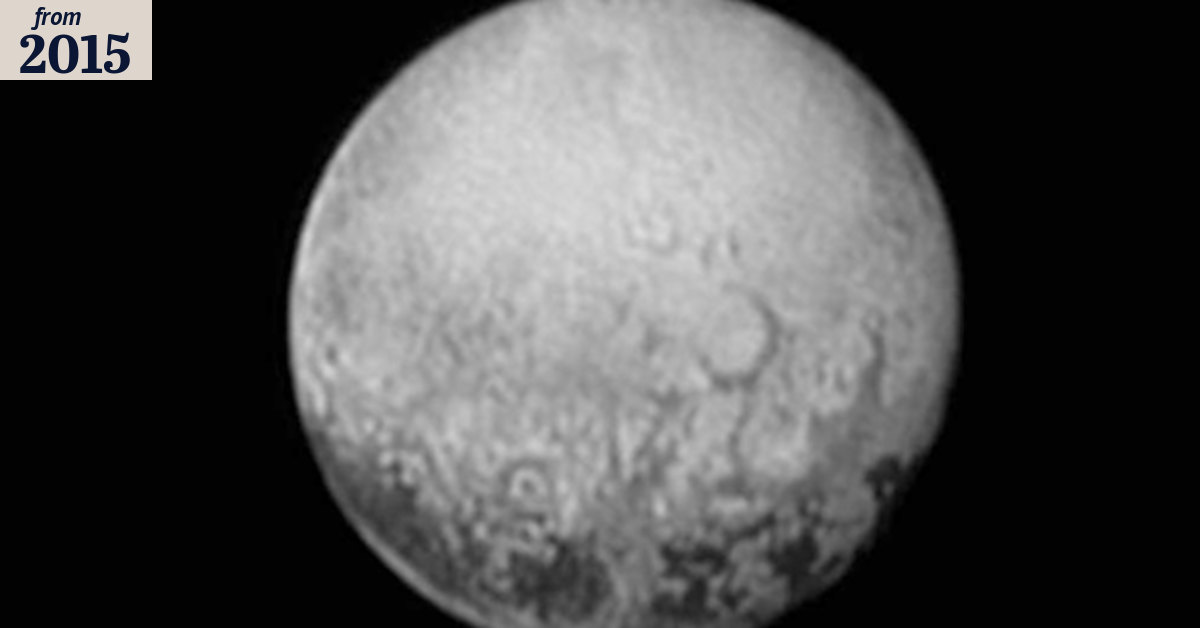 Spotted face of distant Pluto coming into focus