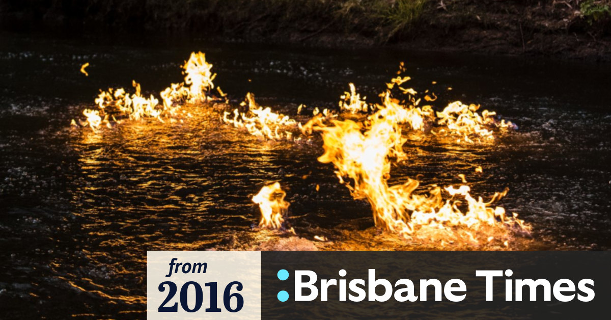 Condamine River on fire in CSG mining area
