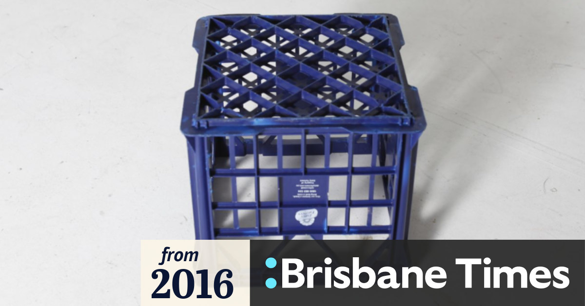 Takeaway worker fights off armed robber with milk crate