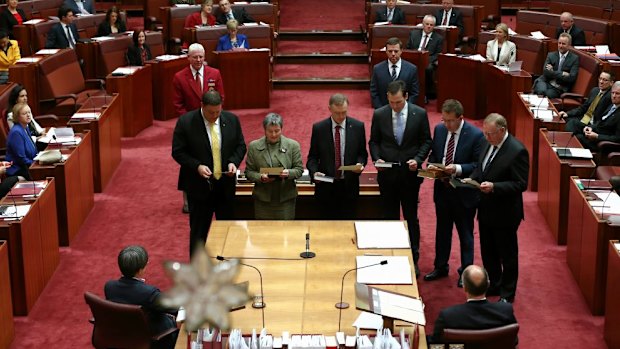 Inside the senate beyond the cross bench