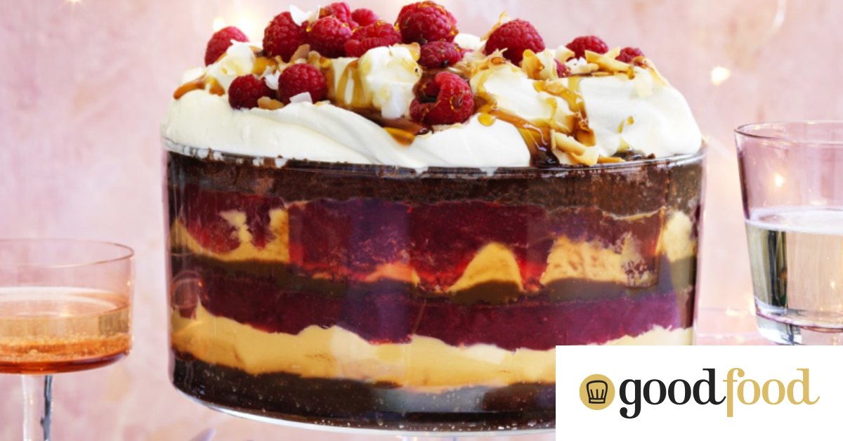 Danielle Alvarez's chocolate, coconut butterscotch and raspberry trifle ...