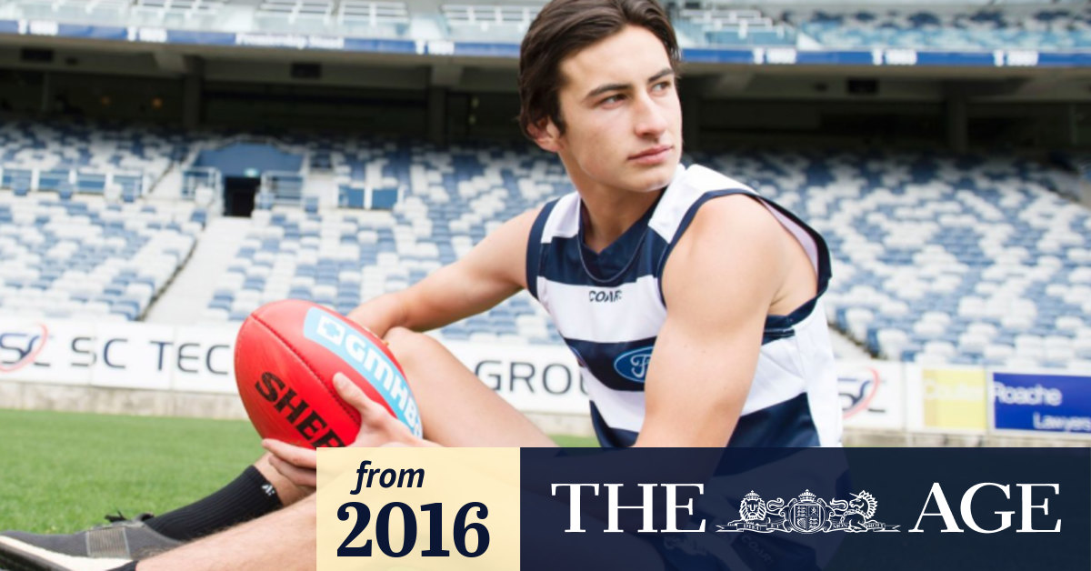 Geelong Cats' draft call for Sam Simpson goes all the way to Uganda